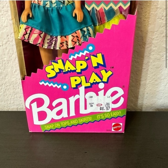 Barbie | Toys | Snap N Play Barbie Doll Vintage 991 Snap On Clothes ...